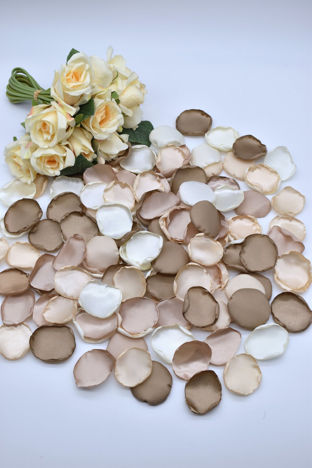 Taupe Wedding Decor Taupe Rose Petals, Light Taupe, Champagne, Ivory ...