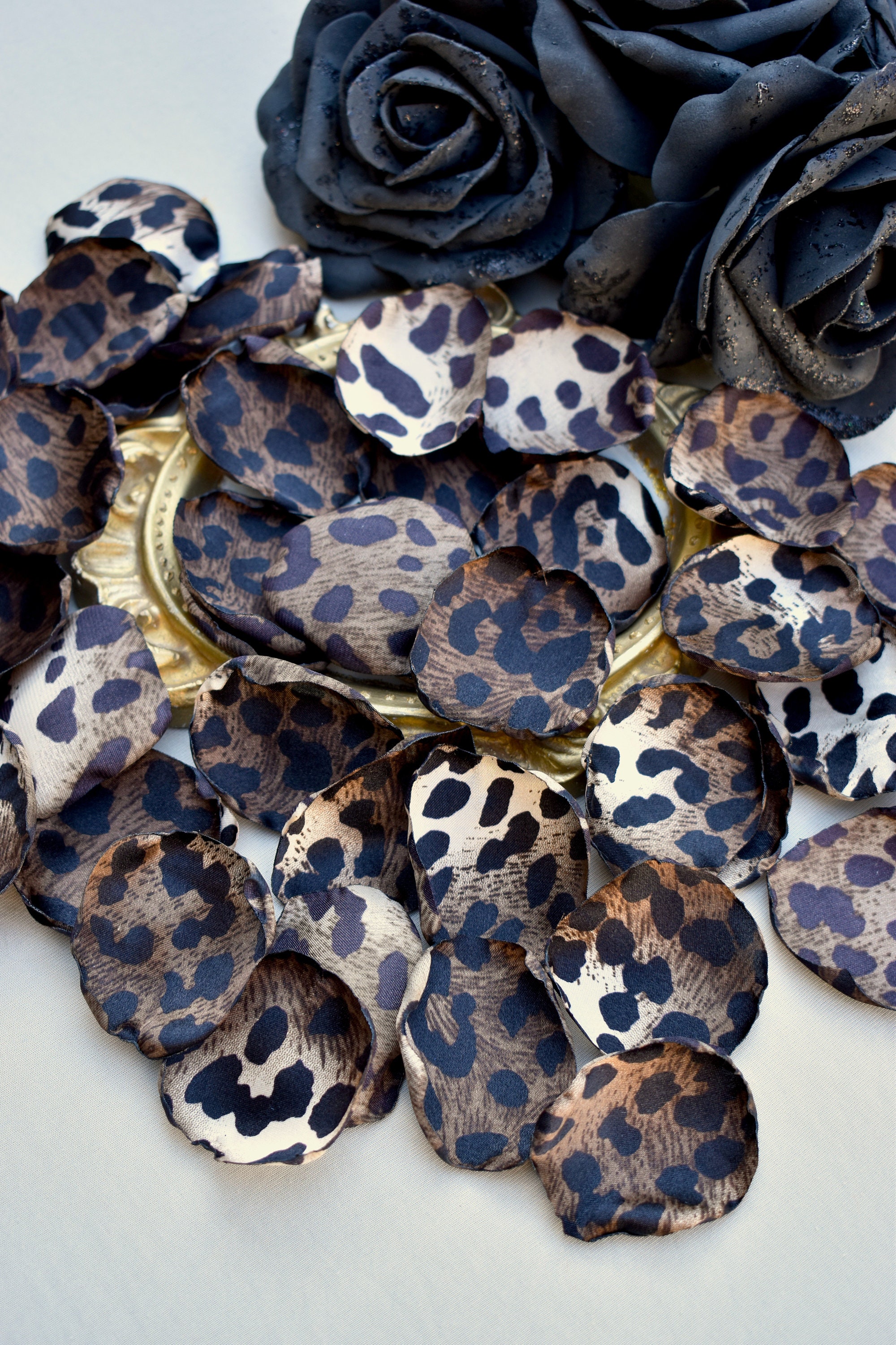 Leopard Rose Petals Animal Print Decorations Wedding - Etsy