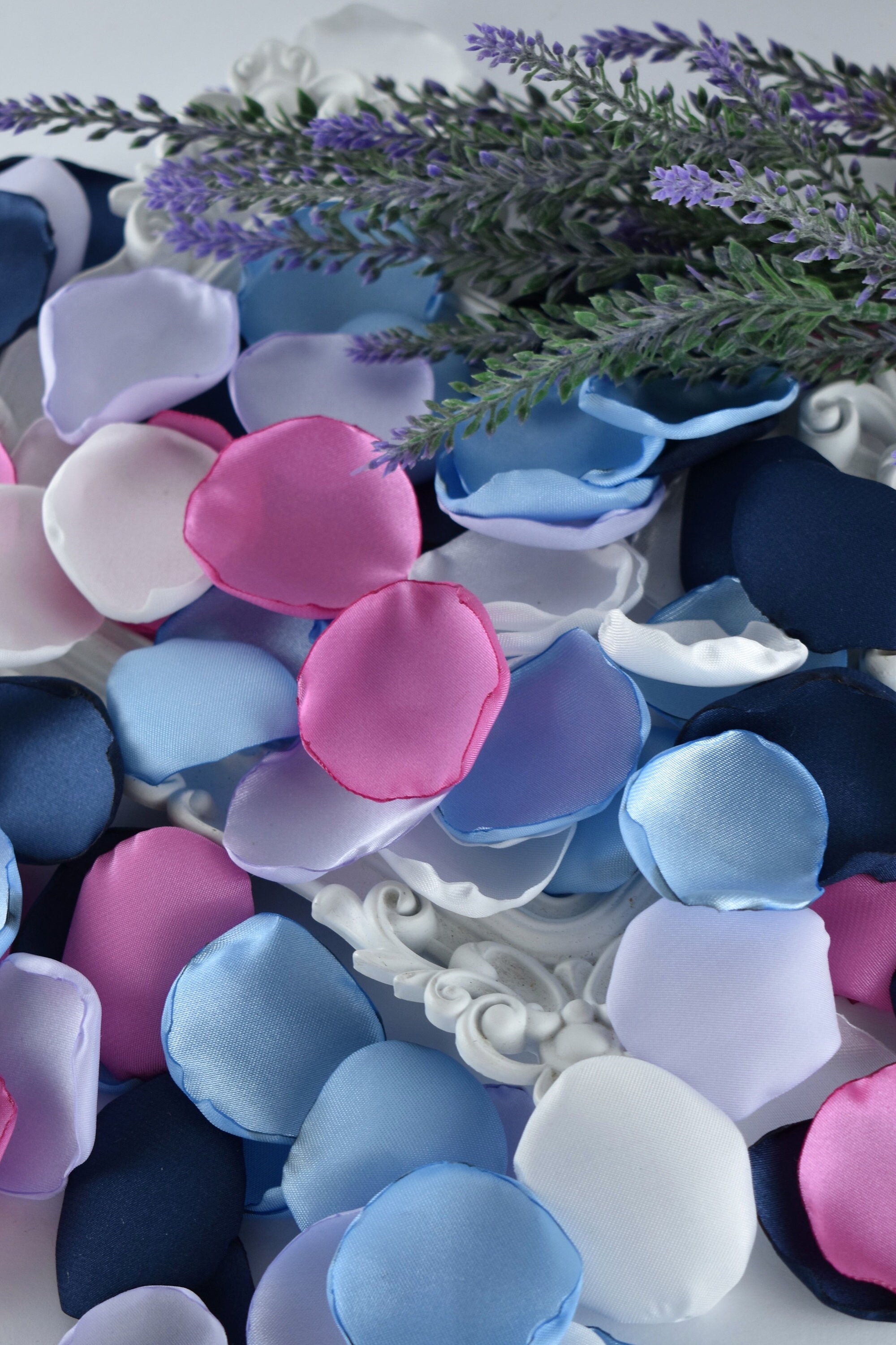 Slate Blue Rose Petals Fuchsia Rose Petals Sky Blue Taffy - Etsy