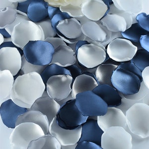 Steel Blue Rose Petals, White Rose Petals Grey Flower Petals Winter ...