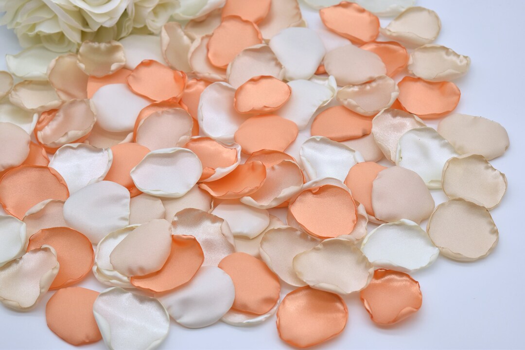 Peach Rose Petals, Champagne Petals, Ivory Petals Fall Wedding Decor ...