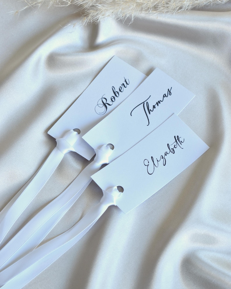 Personalized Wedding Place Cards, Custom Wedding Name Cards ...
