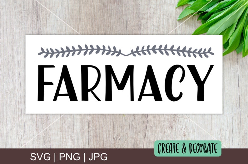 Farmacy Farm, Natural Food Medicine, Pharmacy, Organic, Vector SVG ...