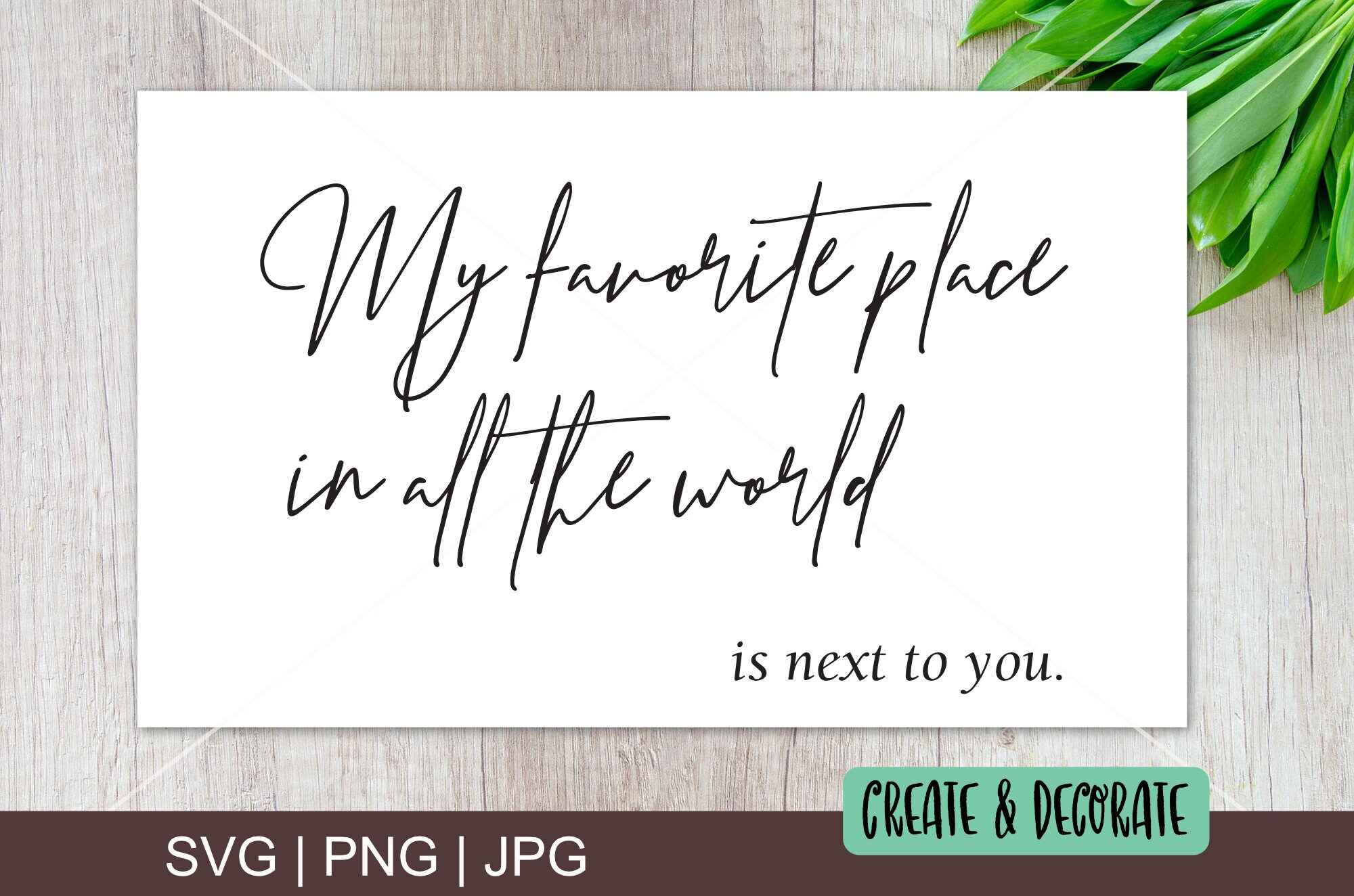 My Favorite Place in All the World is Next to You. Love & - Etsy Australia