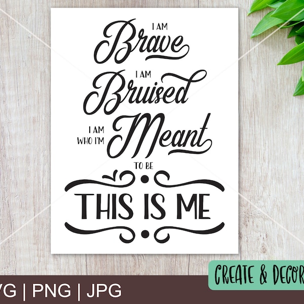 I Am Brave - Etsy