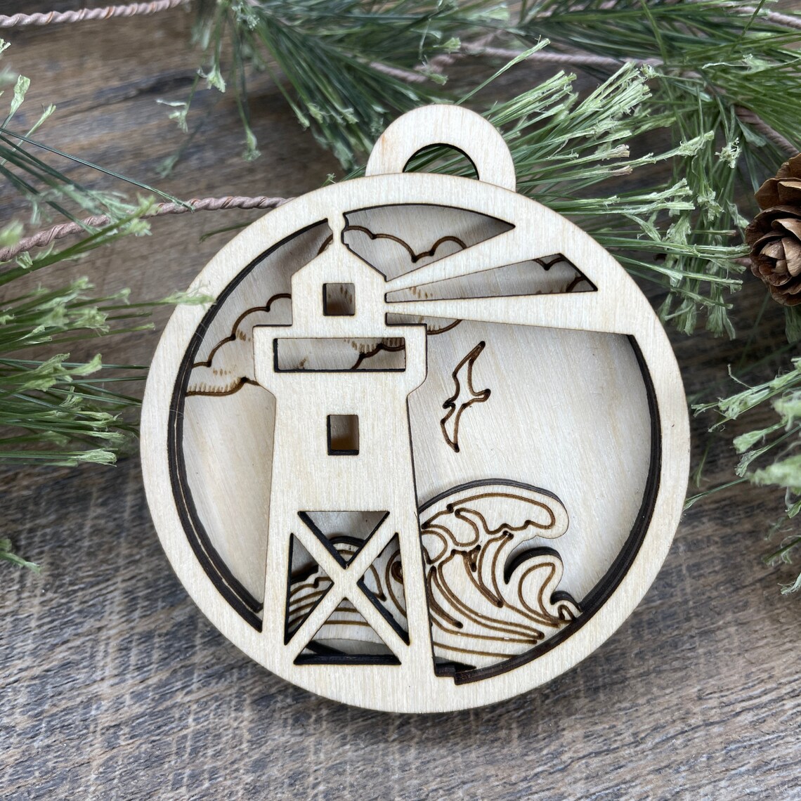 Lighthouse Layered Ornament Laser Cut Glowforge Files PDF SVG EPS - Etsy