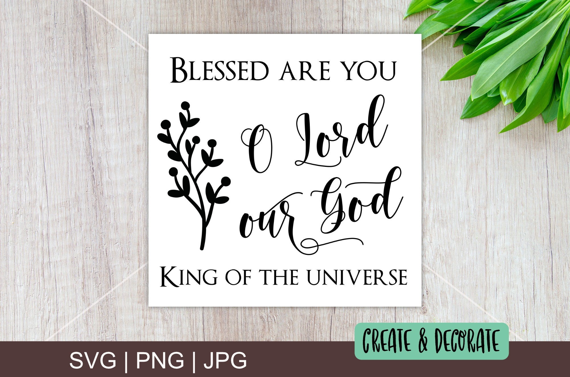 Blessed are you O Lord our God King of the Universe. Vector | Etsy