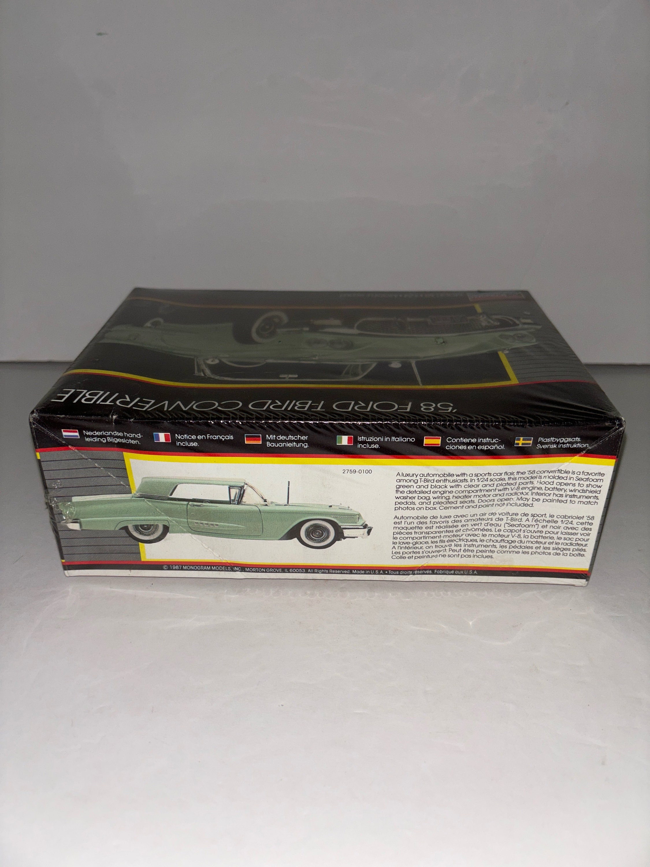 Monogram 58 Ford T-bird Convertible Car Model Kit Sealed - Etsy