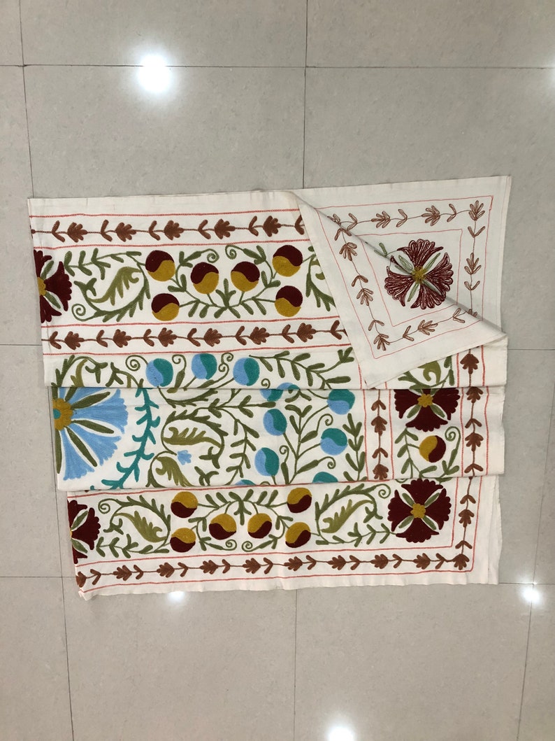 Bohemian Suzani Wall Hanging , Hand Embroidered Suzani Throw , Suzani ...