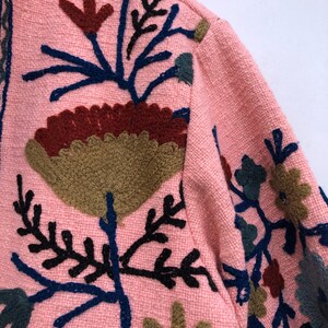 Pink TNT Embroidery Short Jacket, Wedding Outfit Street Wear Coat ...