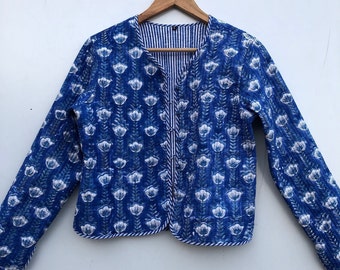 Patchwork Quilted Jackets Cotton Floral Bohemian Style Fall Winter ...