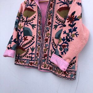 Pink TNT Embroidery Short Jacket, Wedding Outfit Street Wear Coat ...