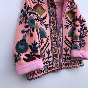 Pink TNT Embroidery Short Jacket, Wedding Outfit Street Wear Coat ...