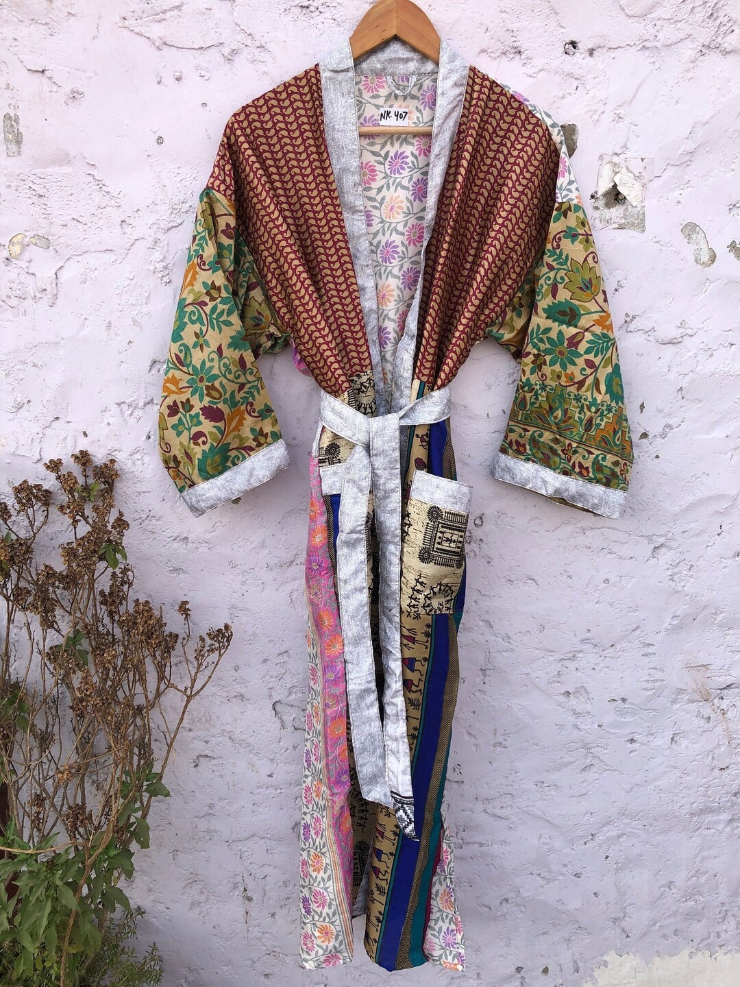 Silk Kimono, House Coat Robe, Bathrobe, Bridesmaids Robes, Beachwear ...