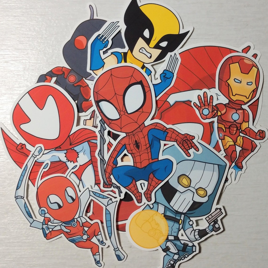 Marvel Comics Chibi Character Stickers | Etsy