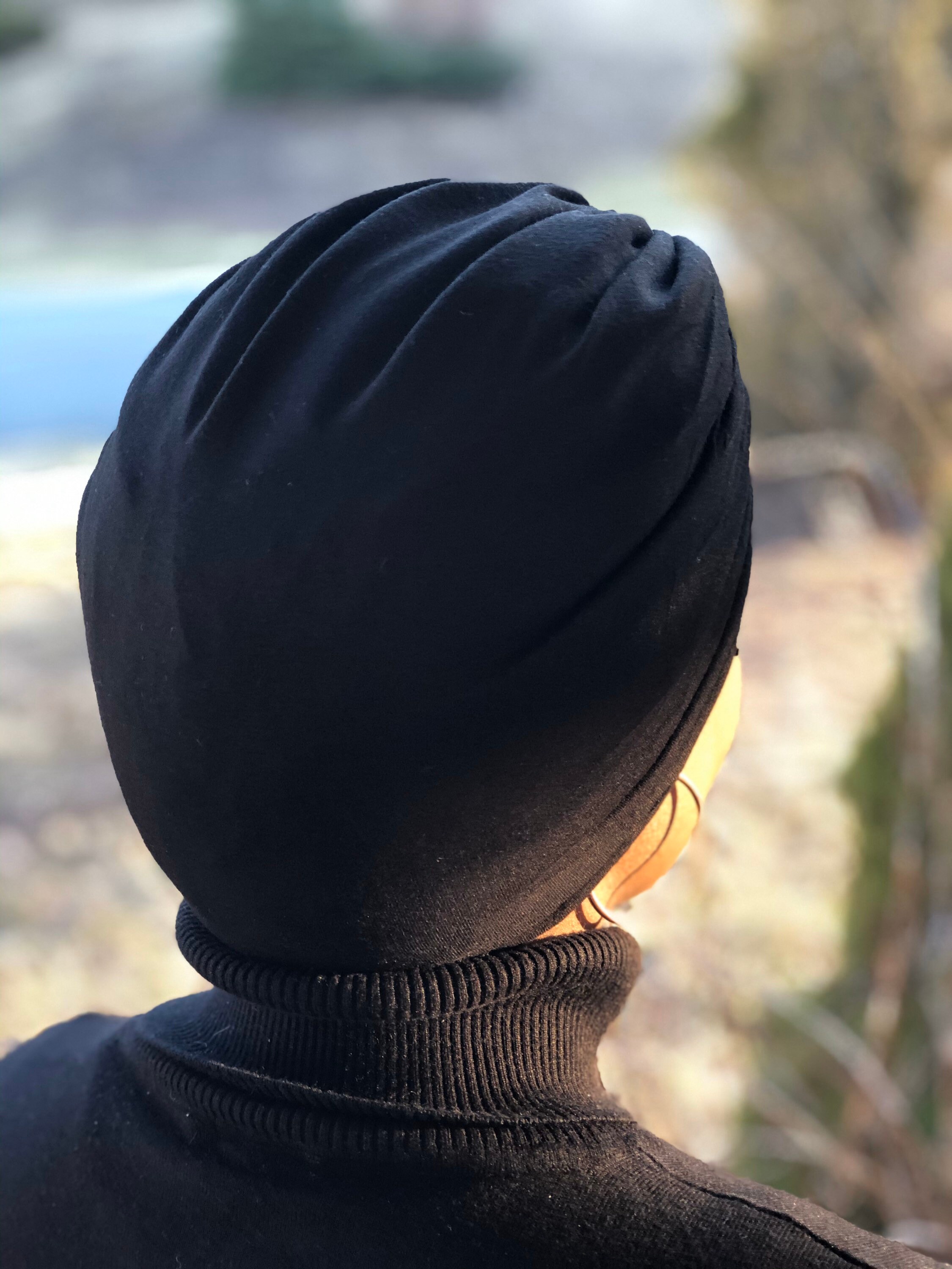 Black Satin Lined Turban Baby Turban Adult Turban Head Wrap - Etsy