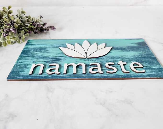 Namaste Wood Sign Sign for Yogis Namaste Yoga Sign Namaste - Etsy