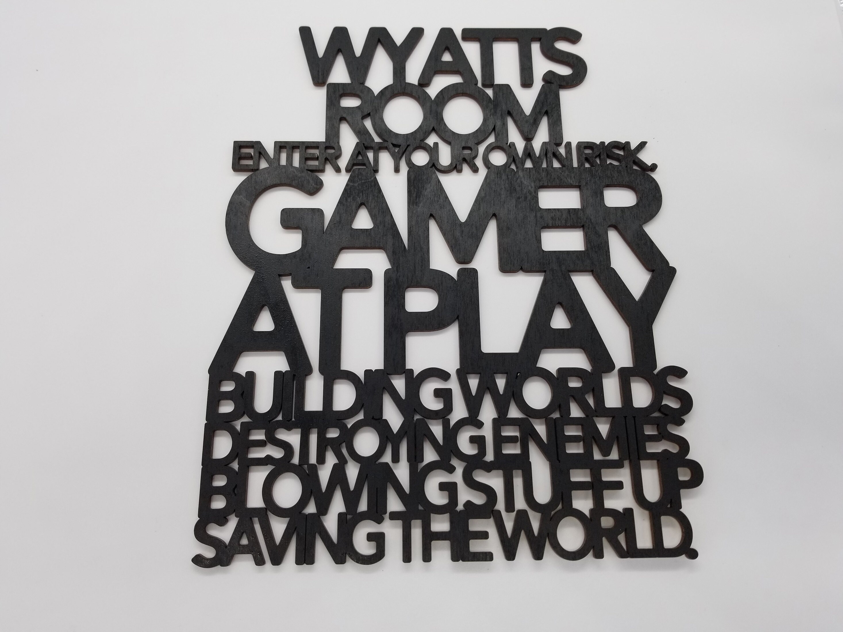 Gamer door hanger sign Personalized sign for boys room | Etsy