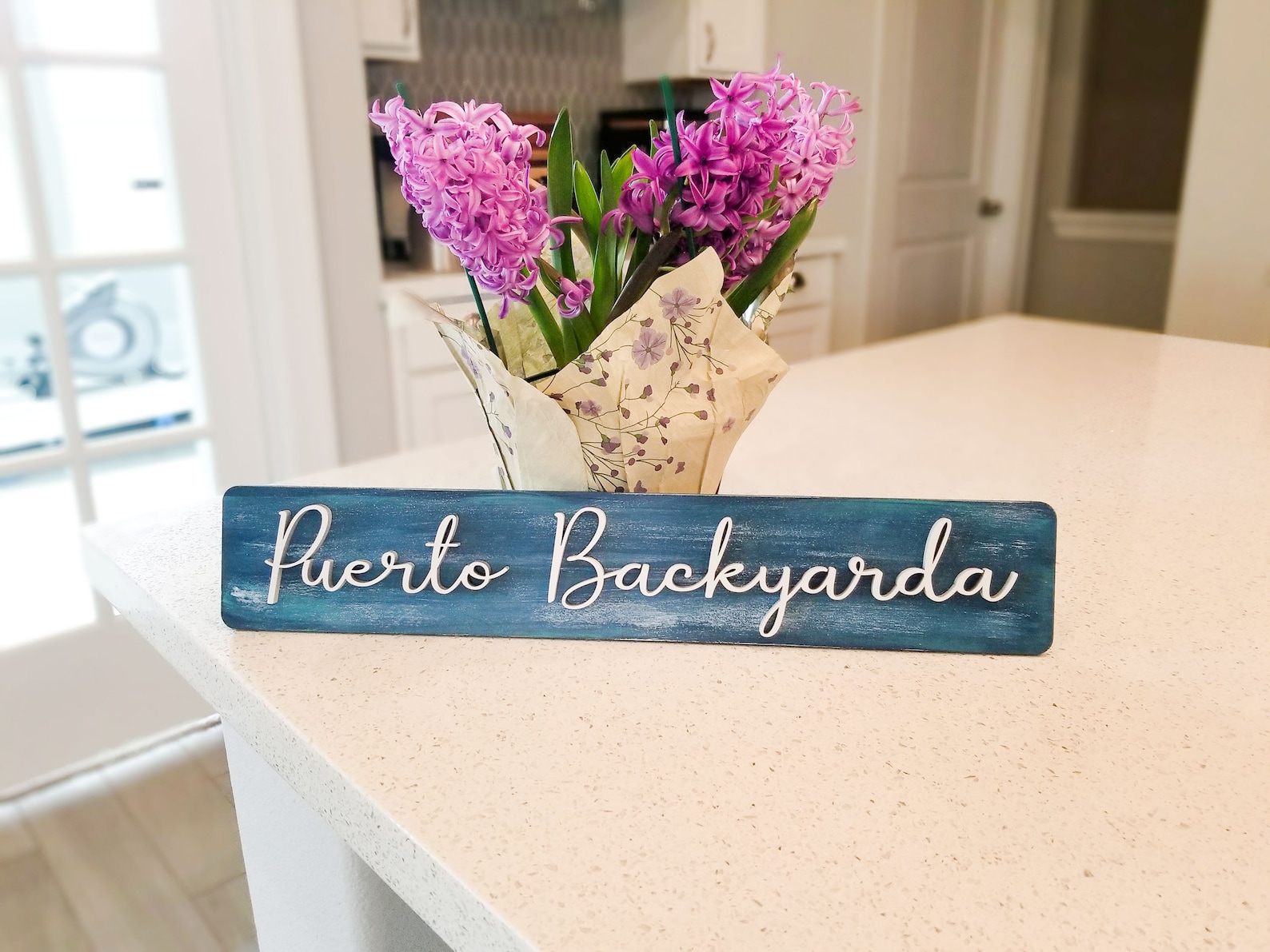 Puerto Backyarda Sign | Funny Beach Sign | Beachy Sign | Wooden Words ...