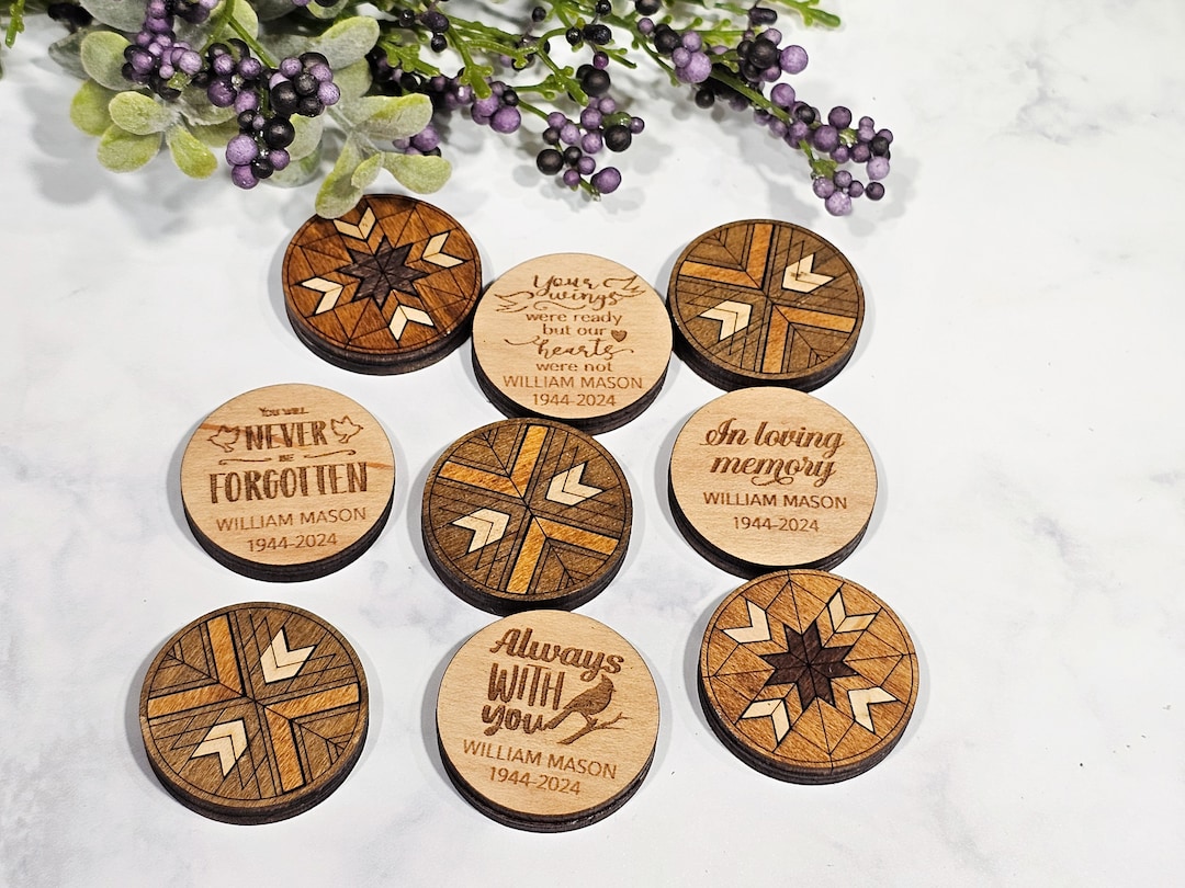 Personalized Celebration of Life Token, Sympathy Pocket Token ...