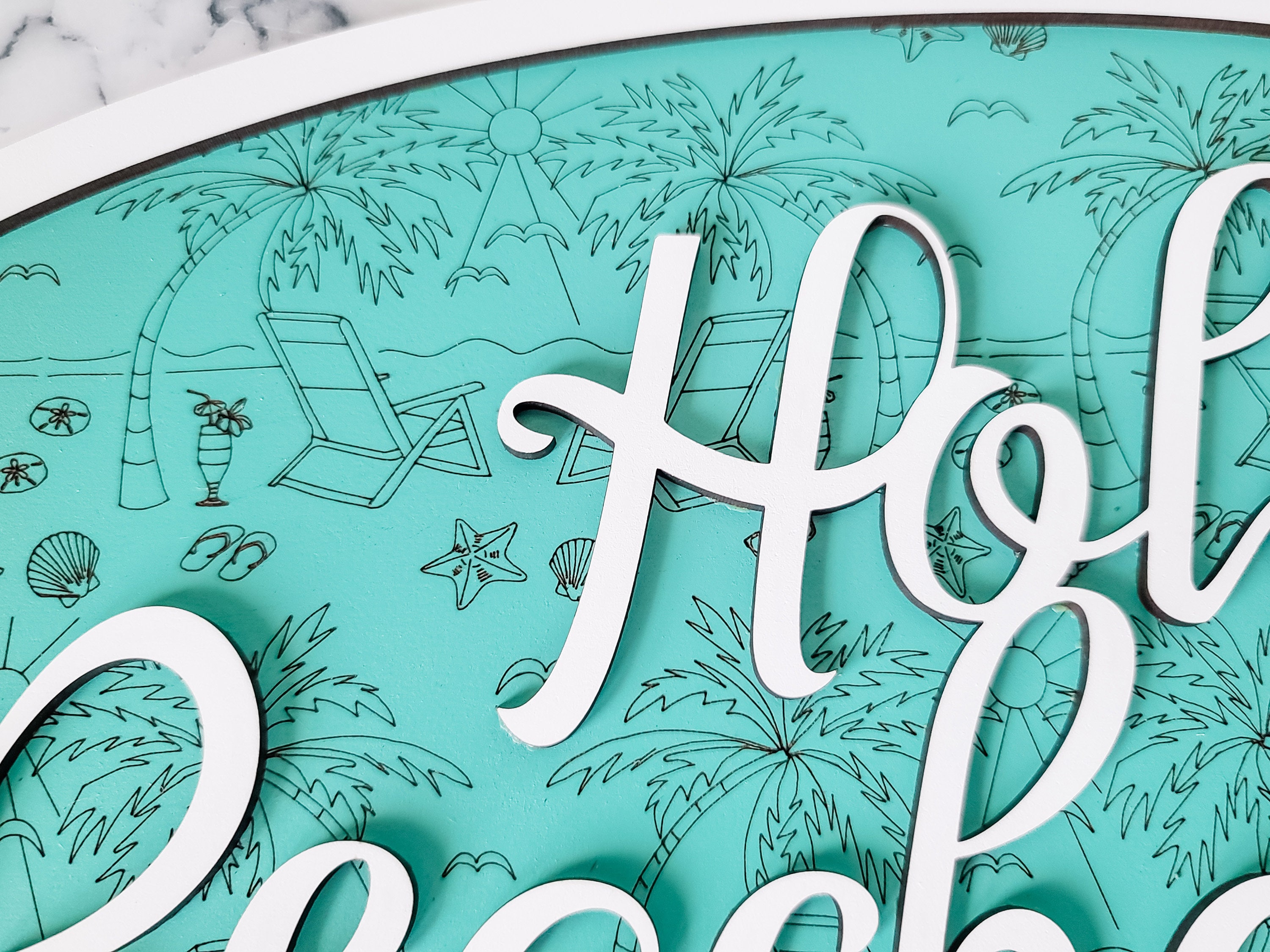 Hola Beachachos Sign Beachy Sign Beach House Decor Coastal - Etsy