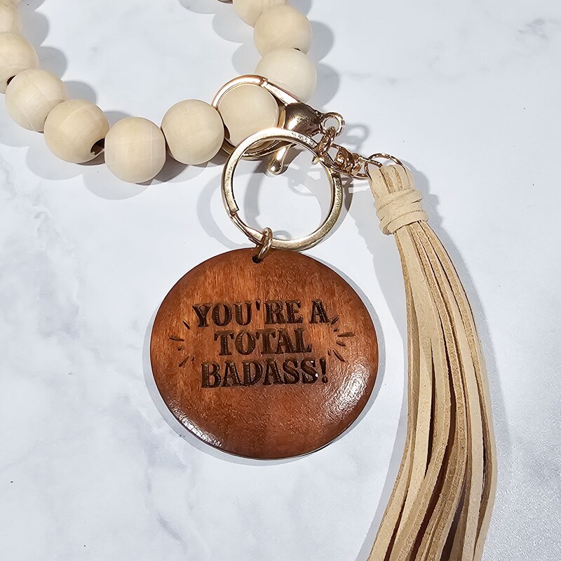 Badass Keychain - Etsy