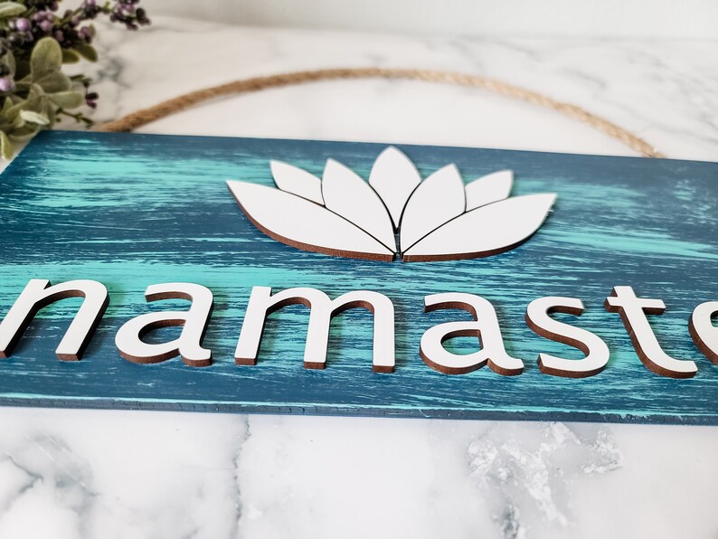 Namaste Wood Sign Sign for Yogis Namaste Yoga Sign Namaste | Etsy