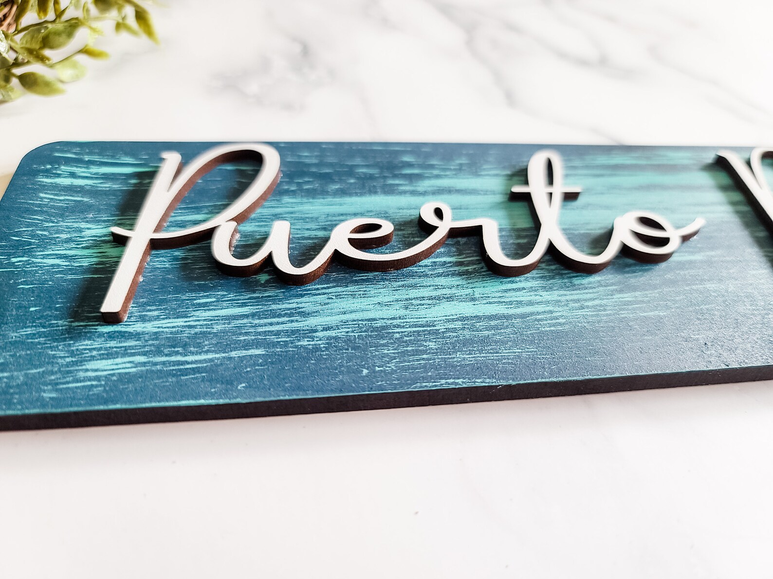 Puerto Backyarda Sign Funny Beach Sign Beachy Sign Wooden Words ...