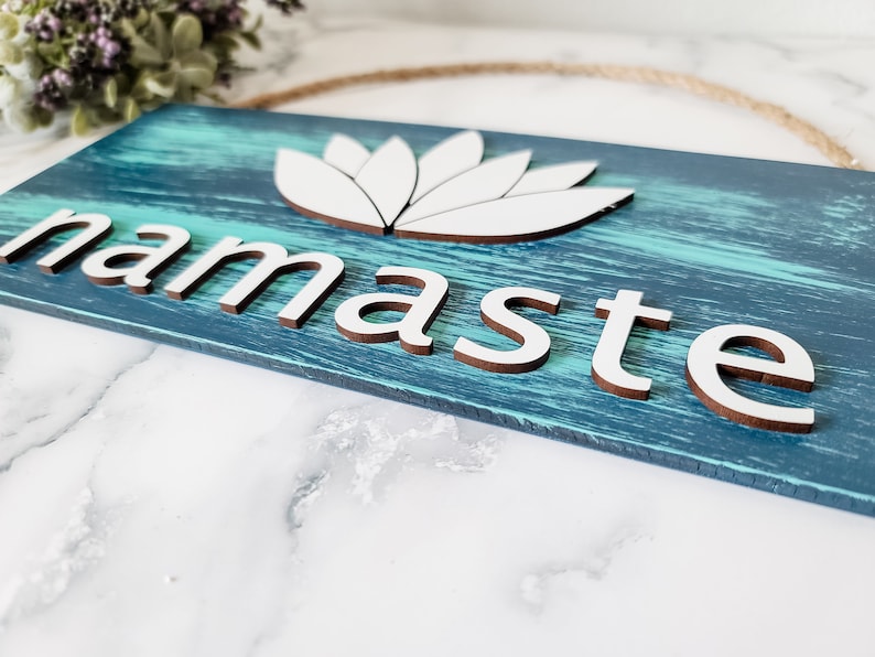 Namaste Wood Sign Sign for Yogis Namaste Yoga Sign Namaste - Etsy