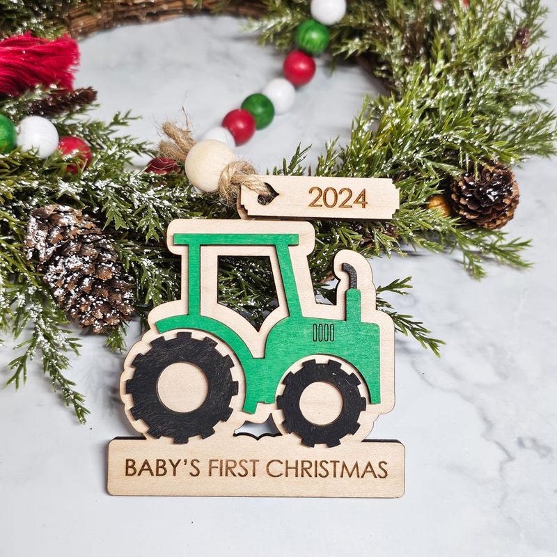 Tractor Ornament - Etsy