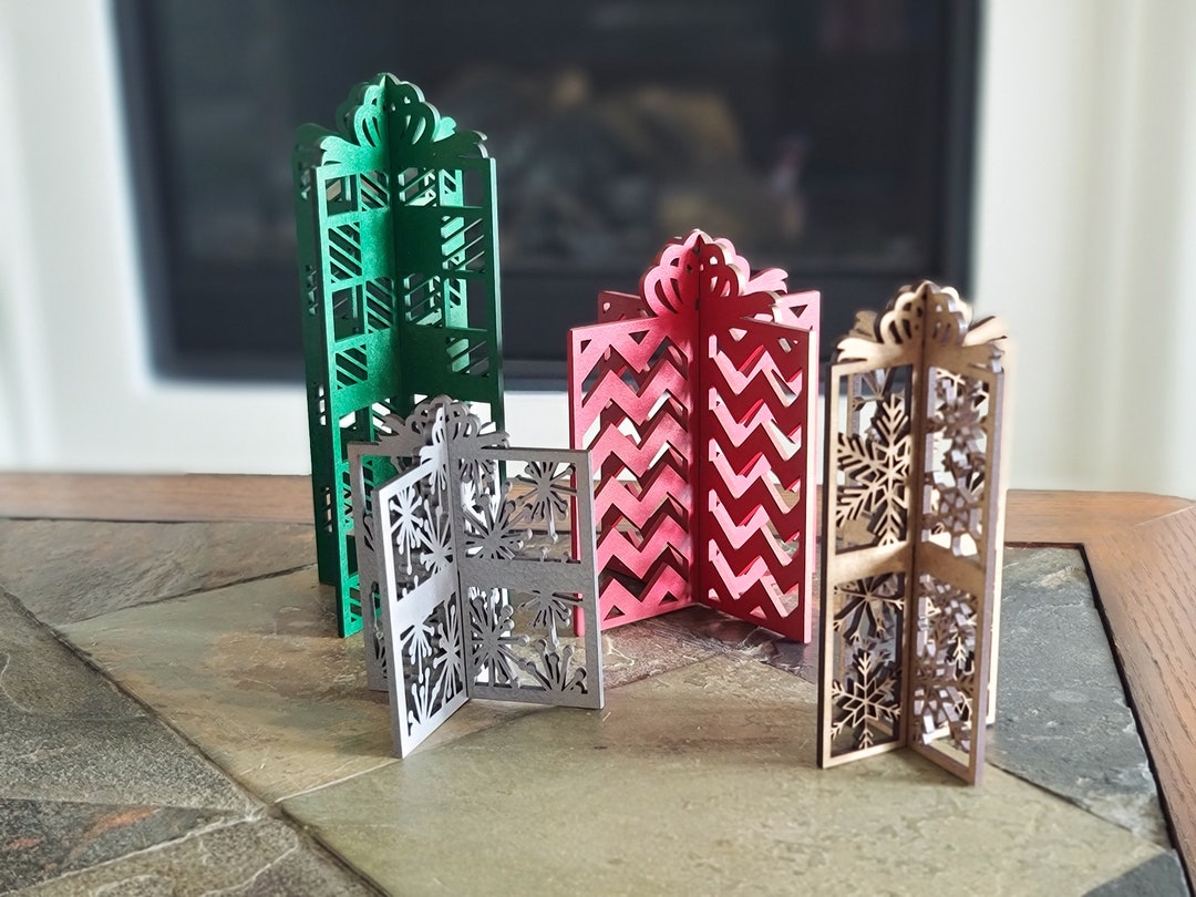 Standing Presents, Christmas Mantle Decor, Tabletop Decoration ...