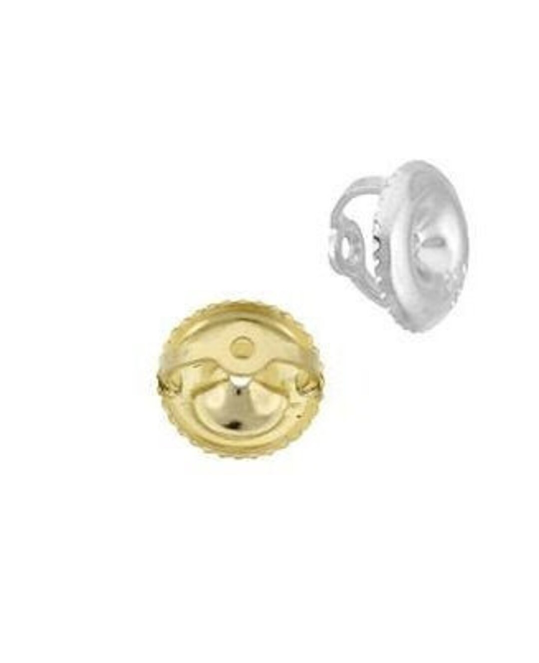 Diamond Screw Backing 14K Real Gold in White or Yellow Gold Earnut ...