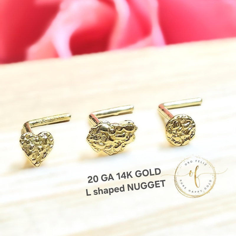 Nugget Nose Ring Piercing - Etsy