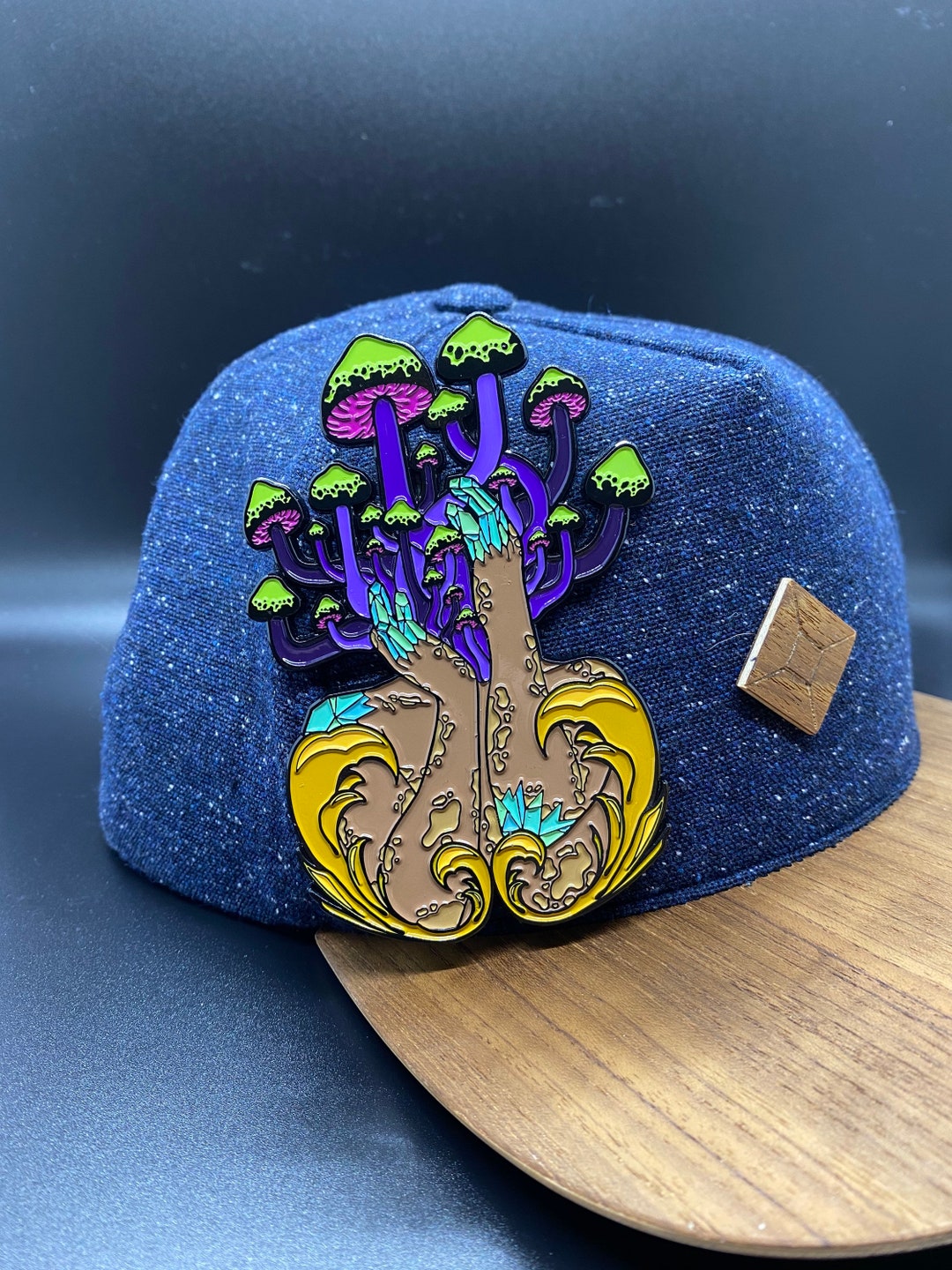 Vitiligo Mushroom Original LE 150 Hat Pin - Etsy