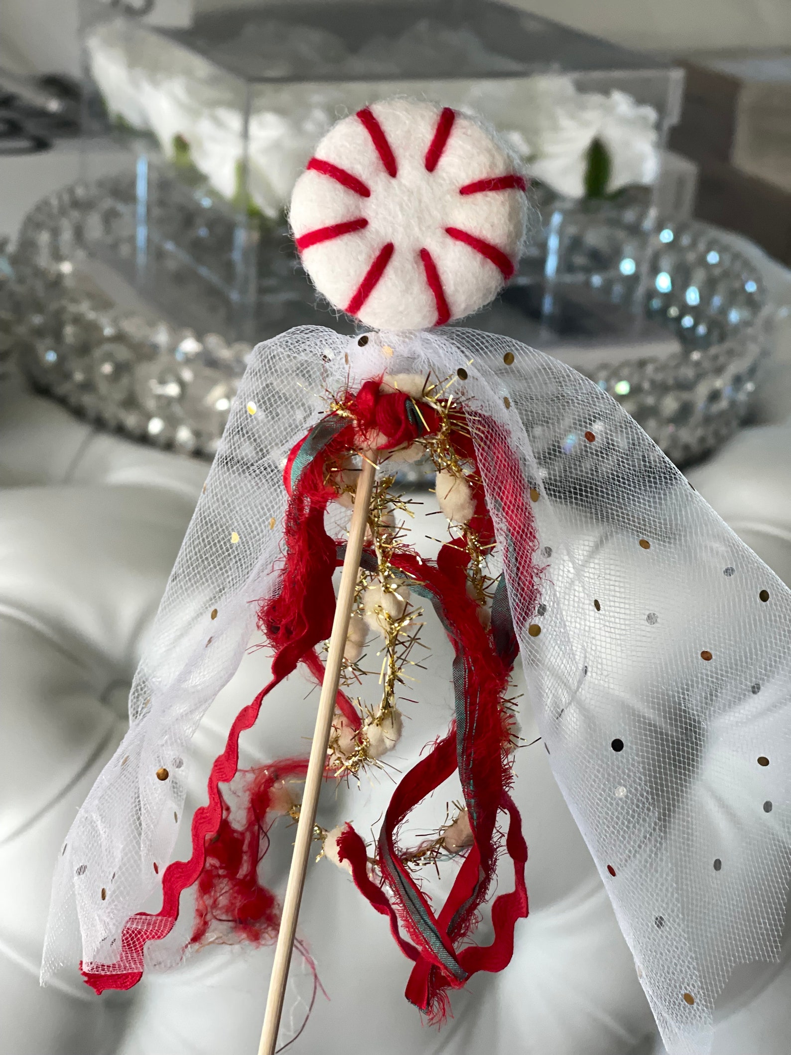 Peppermint Christmas Wand Fairy - Etsy