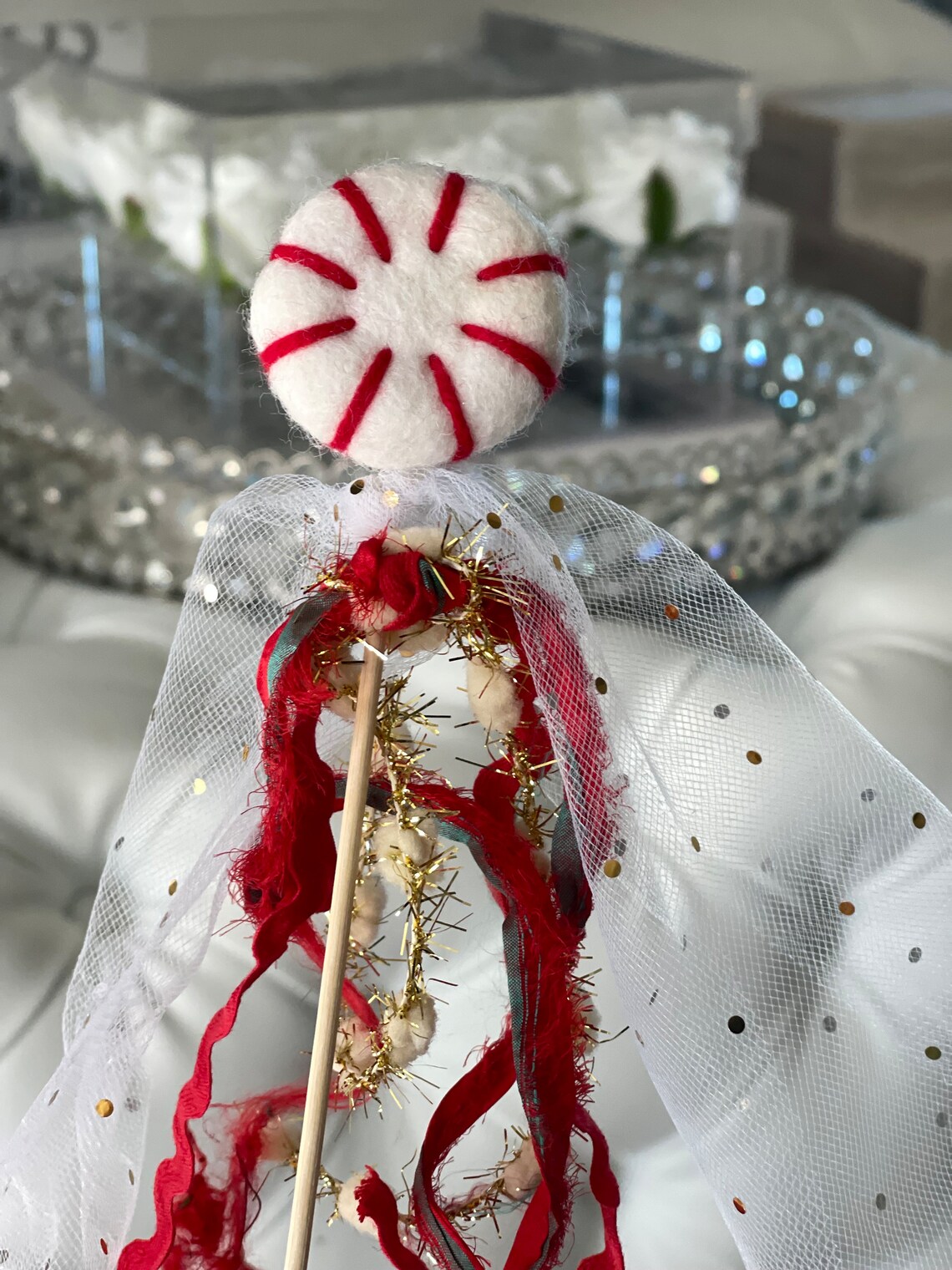 Peppermint Christmas Wand Fairy - Etsy