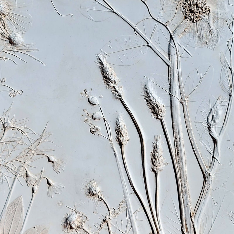 Botanical Bas Relief - Etsy