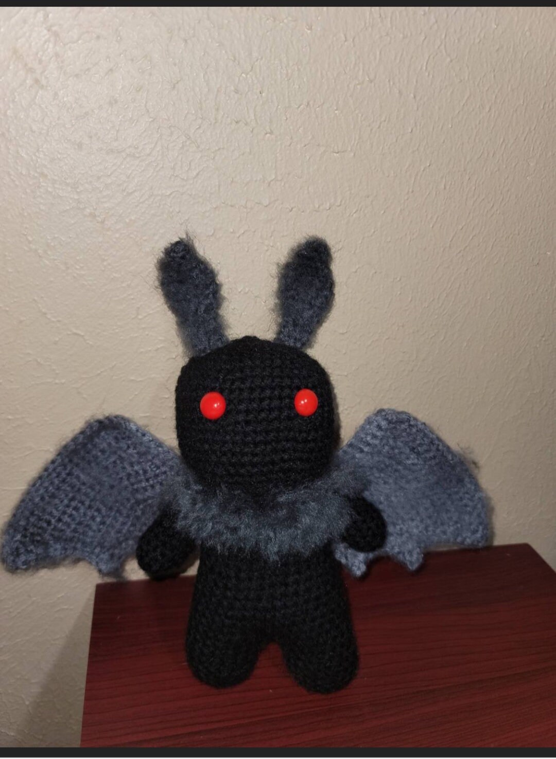 Crocheted Mothman Mothman Gift Mothman Heart Mothman Mothman Cryptid ...
