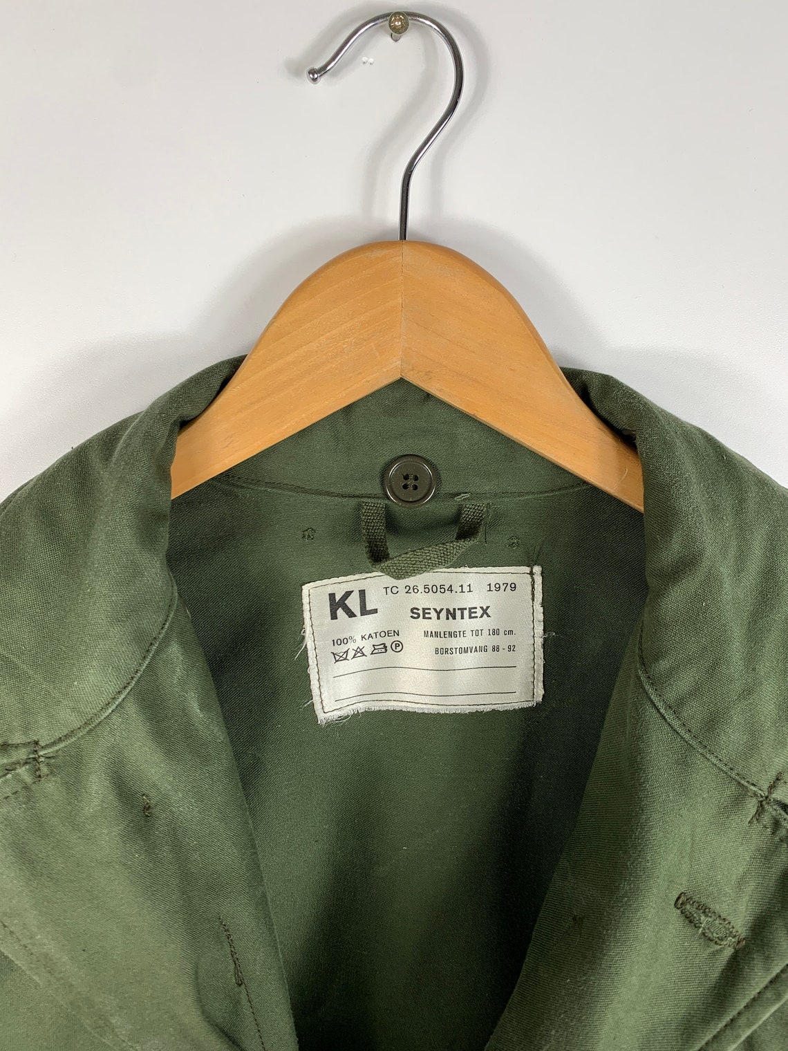 Vintage 1979 Dutch Army Seyntex Tactical Military Jacket Green Size M ...