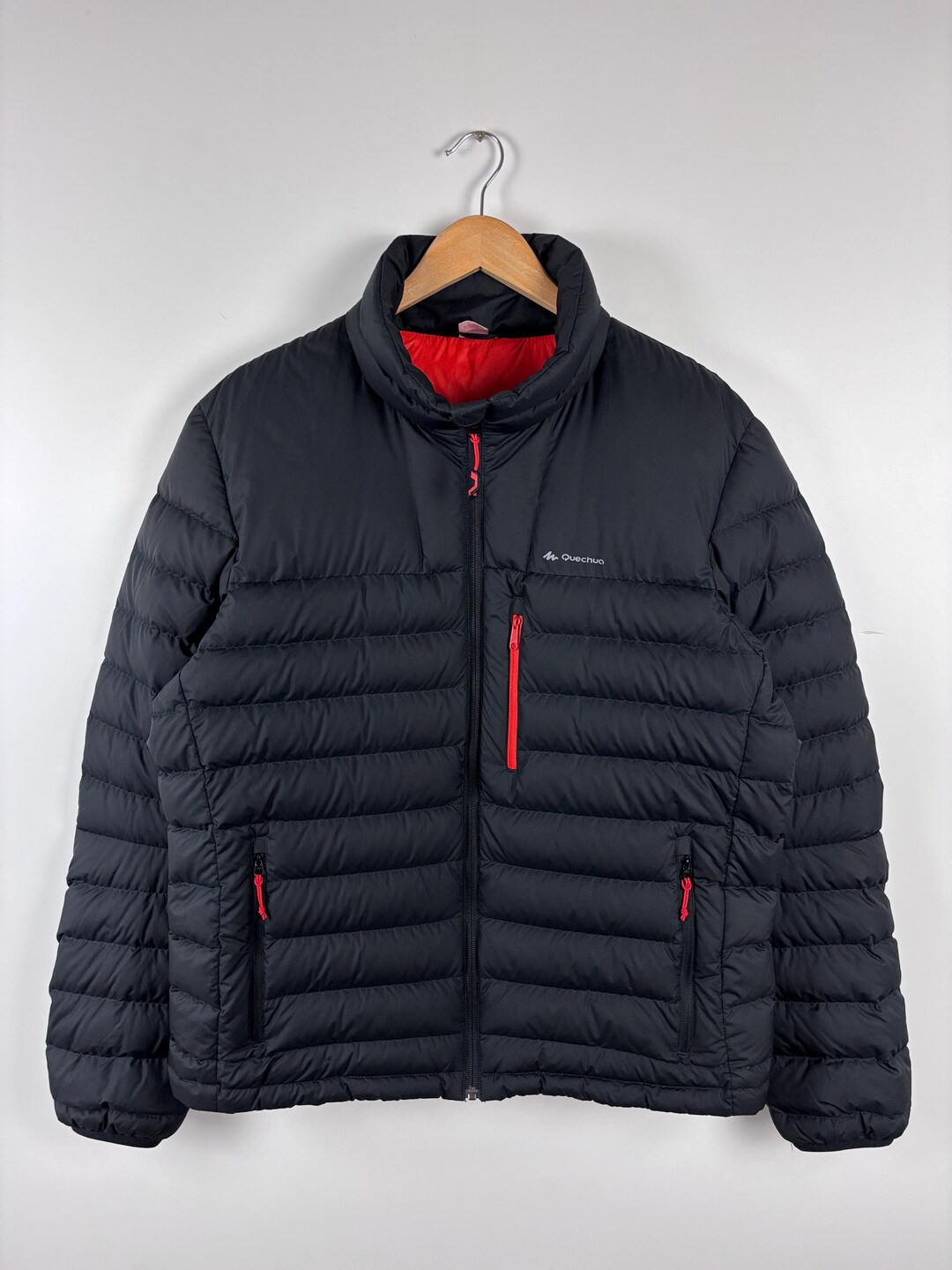 Mens Decathlon Quechua Down Jacket Black Size XL - Etsy