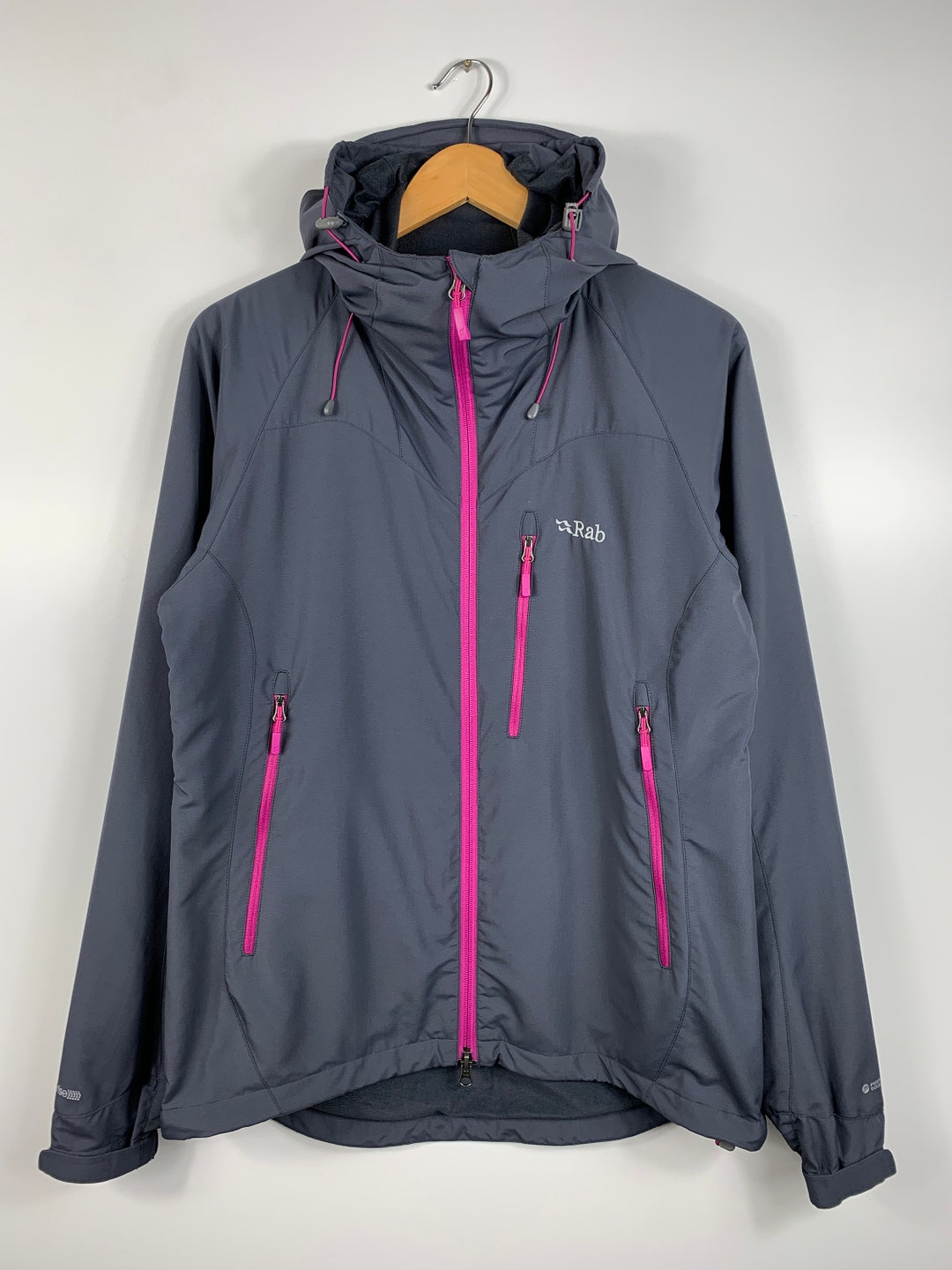 Womens Rab Vapour Rise Hooded Jacket Gray Size US L / UK 14 - Etsy