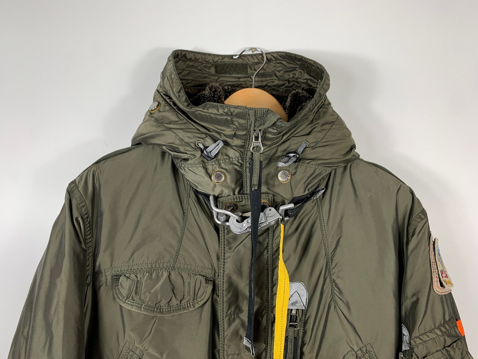 Mens Parajumpers Masterpiece Series Parka Down Liner Jacket Green Size ...