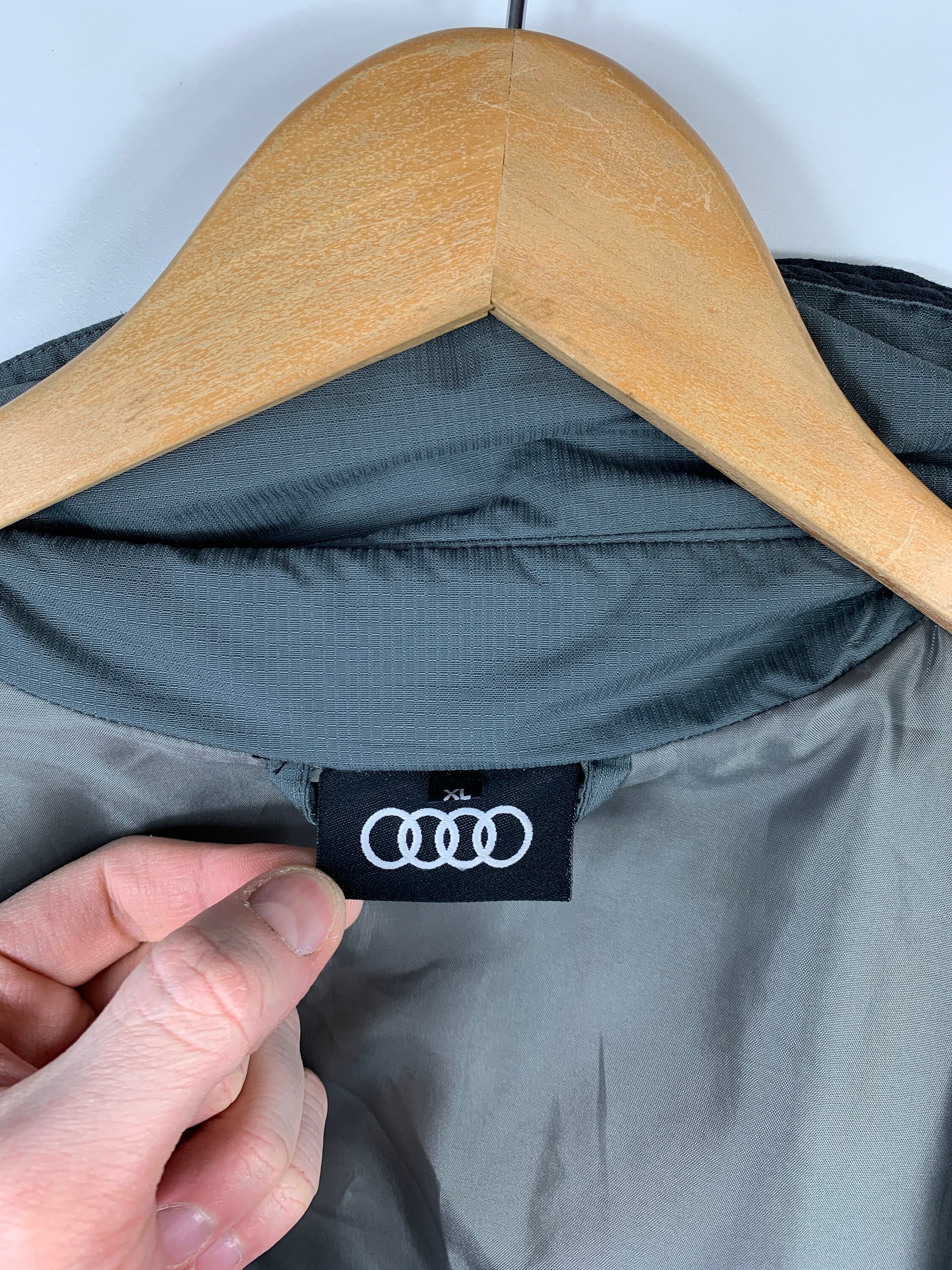 Vintage 90s Audi S Line Quattro Racing Jacket Windbreaker Black Size XL ...