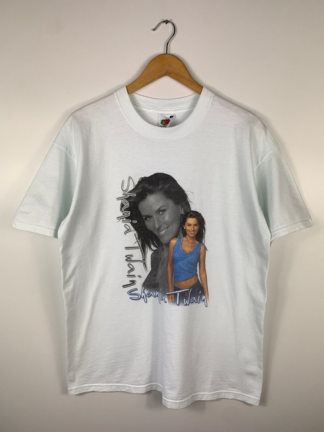 Vintage Shania Twain T-shirt White Size L - Etsy