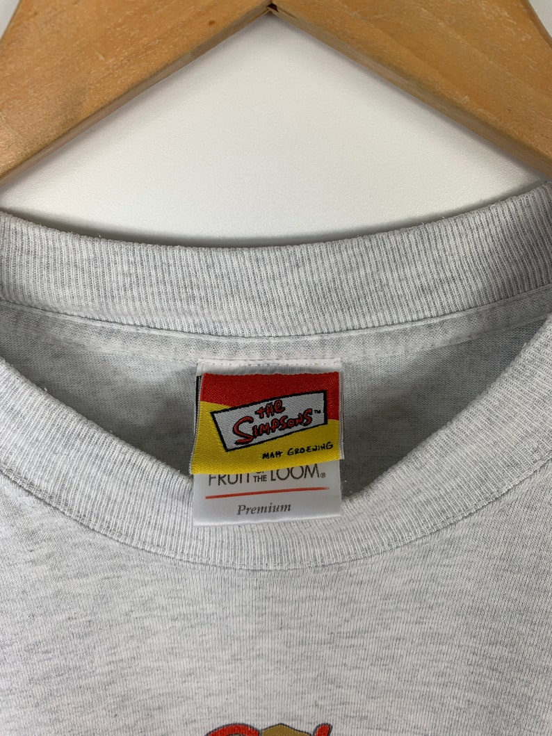 Vintage 2002 the Simpsons Homer Simpson Get Duffed Gray T-shirt Size L ...