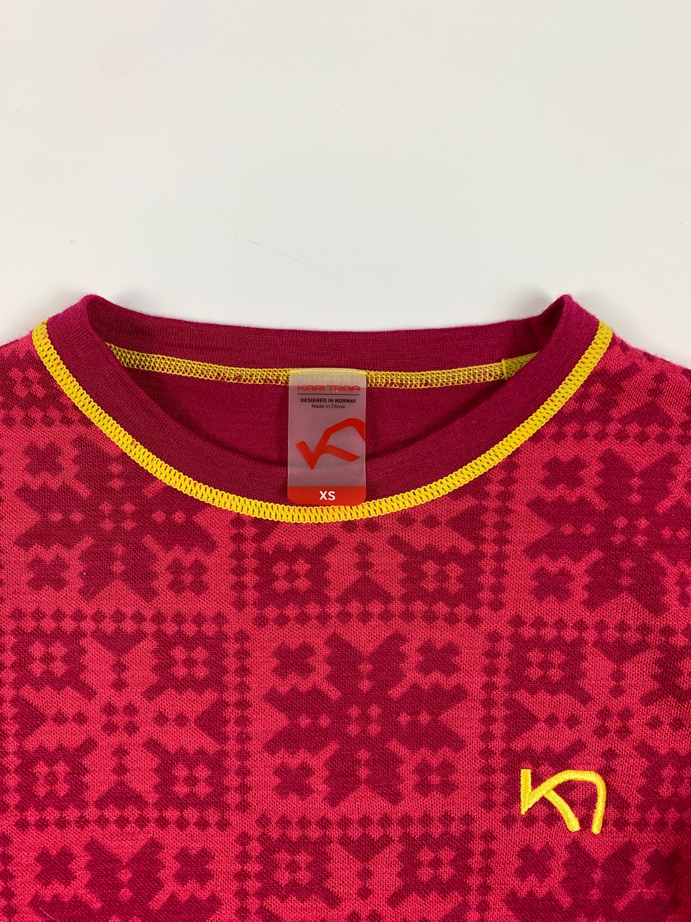 Womens Kari Traa Merino Wool Modal Blend Base Layer Longsleeve Size XS ...