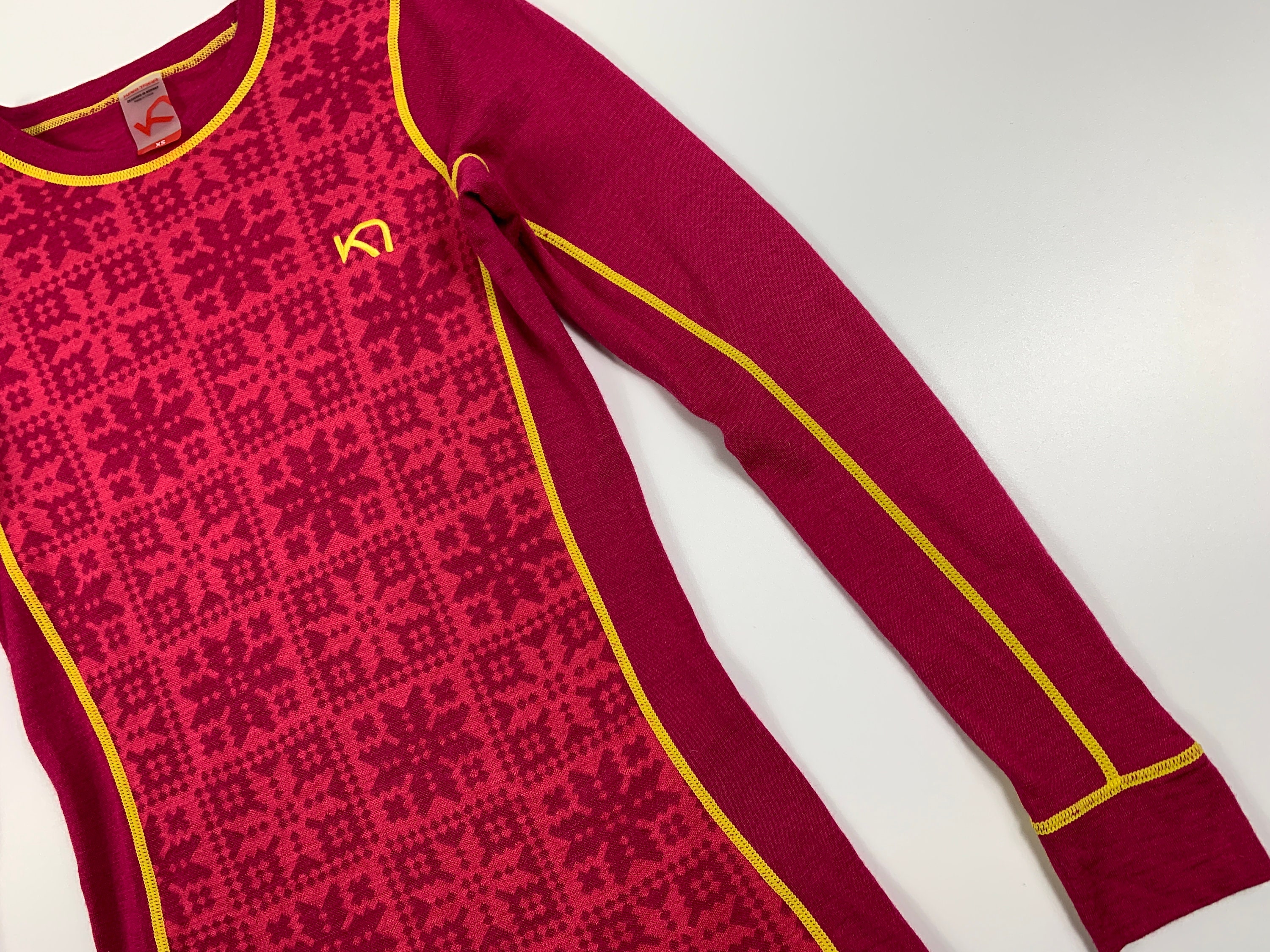 Womens Kari Traa Merino Wool Modal Blend Base Layer Longsleeve Size XS ...