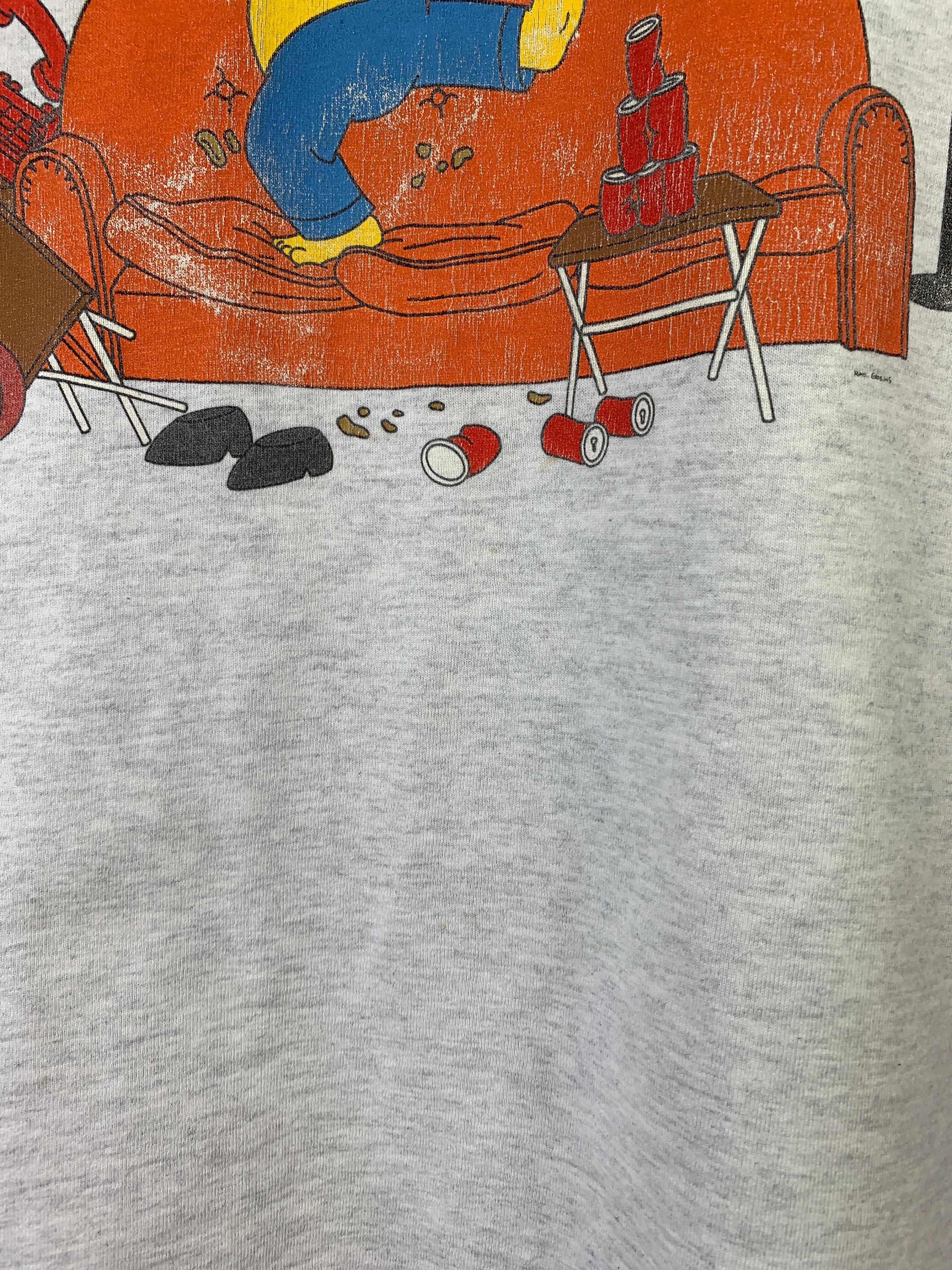 Vintage 2002 the Simpsons Homer Simpson Get Duffed Gray T-shirt Size L ...