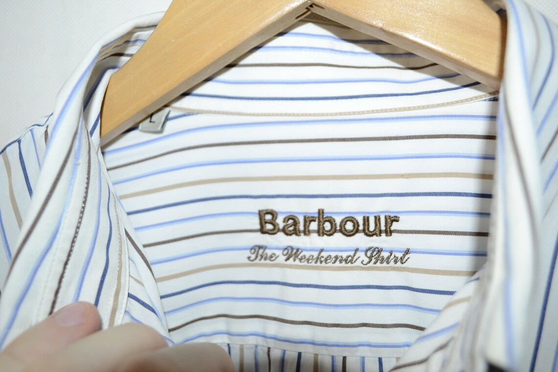 Vintage Barbour Regular Fit Button Down Shirt Size L - Etsy