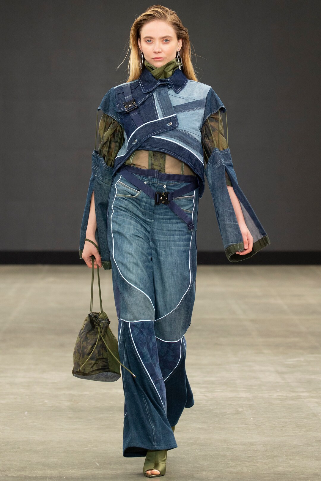 Handmade Paneled Parachute Bucket Bag - Etsy